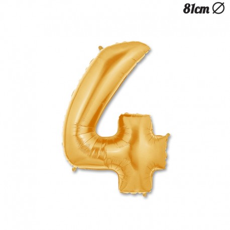 Balão Número 4 Foil 81 cm